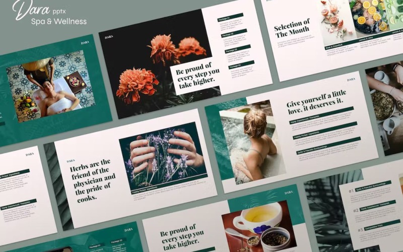 PowerPoint de Spa y Bienestar #361878 - TemplateMonster