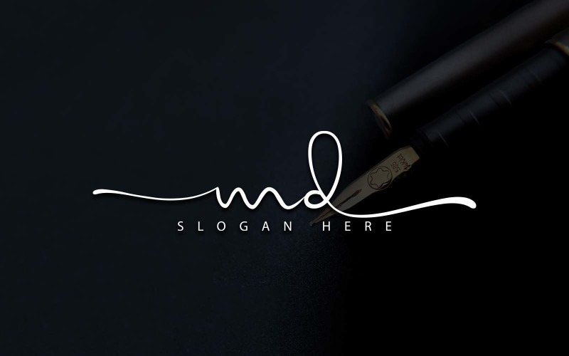 Creative Photography MD Letter Logo Design - TemplateMonster