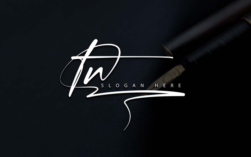 Fotografía creativa Diseño de logotipo de letra TN