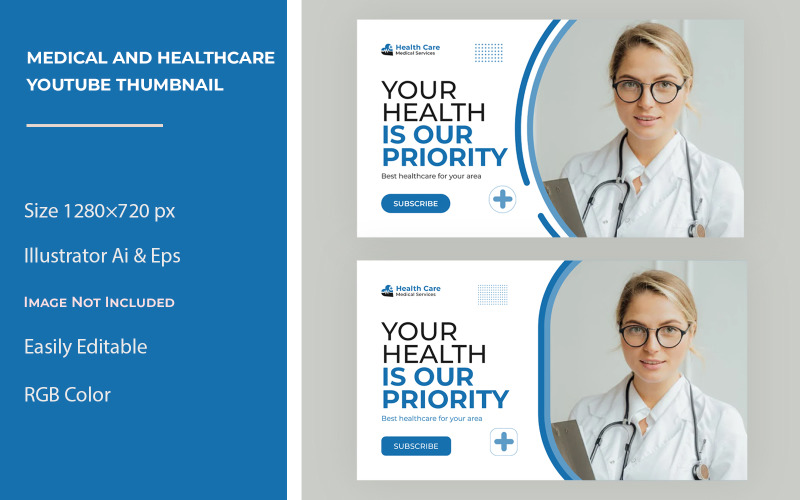 A Medical YouTube Thumbnail Template - TemplateMonster