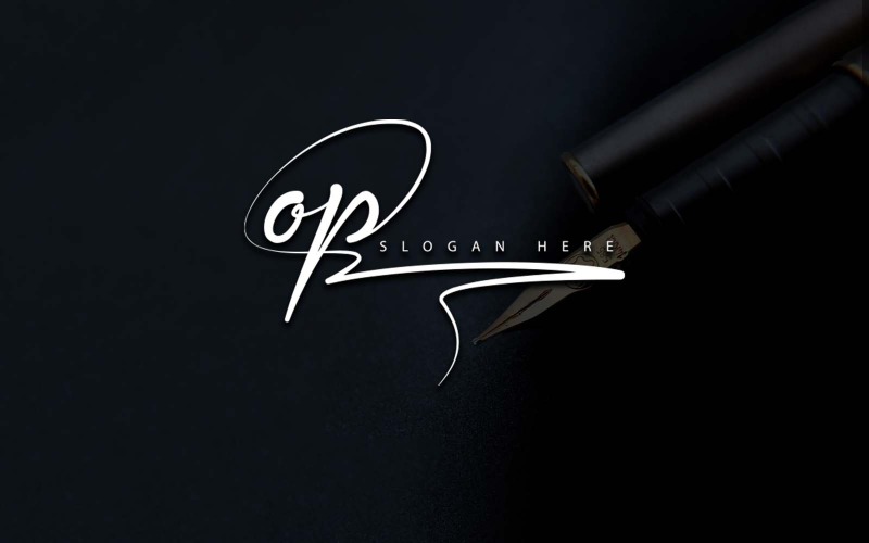 Creative Photography OP Letter Logo Design - TemplateMonster