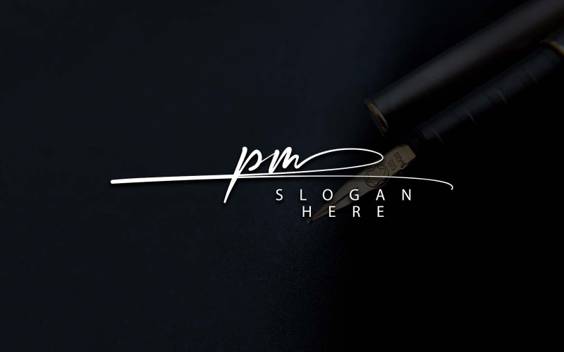 Creative Photography PM Letter Logo Design - TemplateMonster