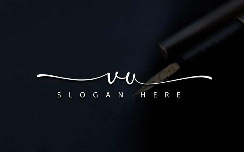 Creative Photography VU Letter Logo Design - TemplateMonster