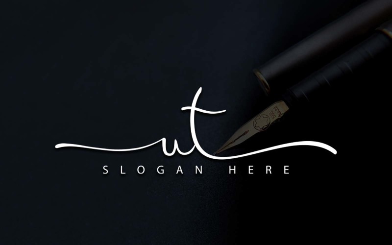 Fotografía creativa Diseño de logotipo de letra UT