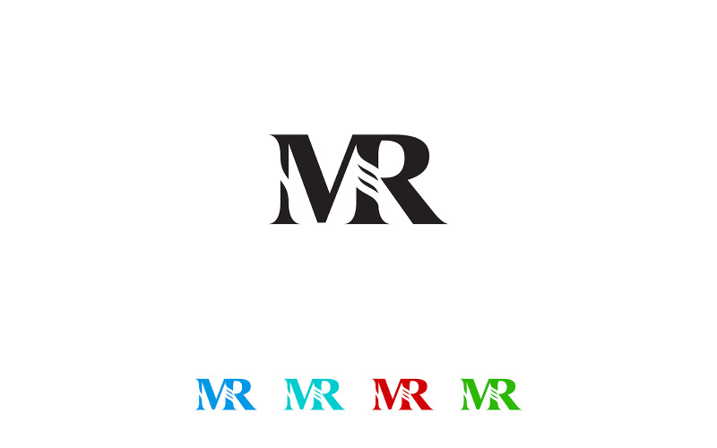 Logo de lettre de M., modèle vectoriel de conception de logo de M. v2