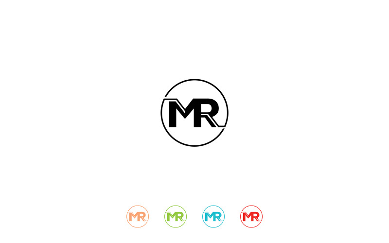 Mr letter abstract logo template v5 #362346 - TemplateMonster