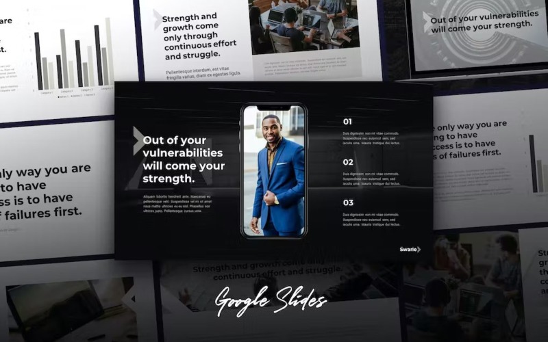 Swarle - Modern & Elegant Google Slides - TemplateMonster