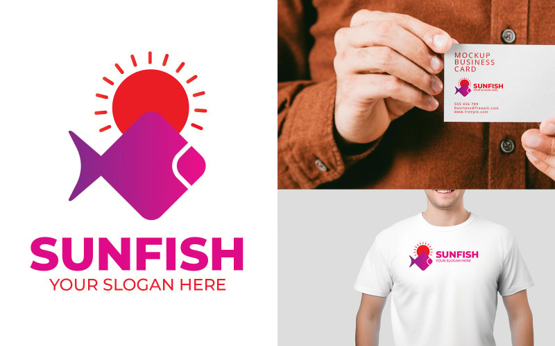 Creative Sunfish Logo Template #362639 - TemplateMonster
