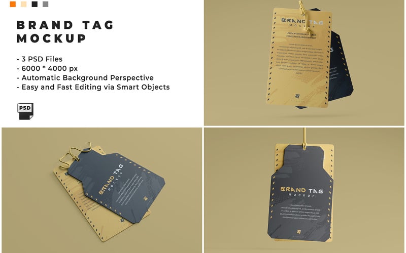 Brand Tag Mockup Template 5 #362776 - TemplateMonster