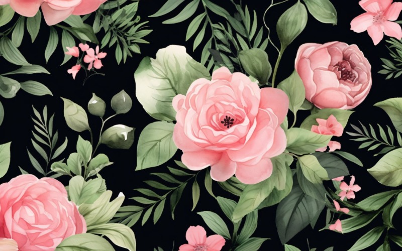 Watercolor Floral Background 236 #363085 - TemplateMonster