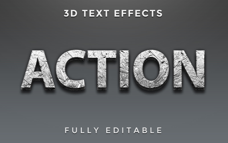 Action 3D text effect design #363294 - TemplateMonster