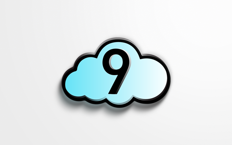 Best 9 numbering logo design #363228 - TemplateMonster