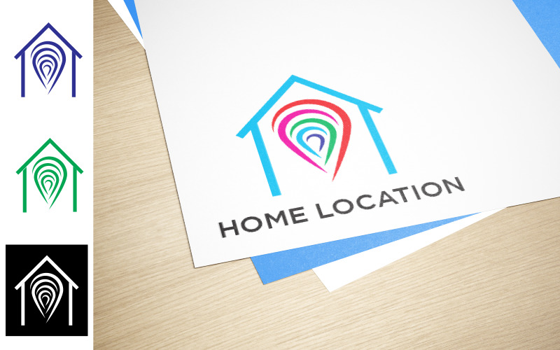 Home Location Logo Template #363220 - TemplateMonster