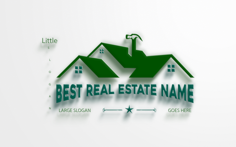 Meilleur design de logo immobilier27 - TemplateMonster