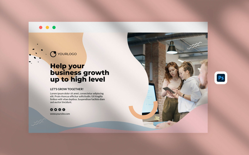 Business Blog Banner Template Vol 3 #363319 - TemplateMonster