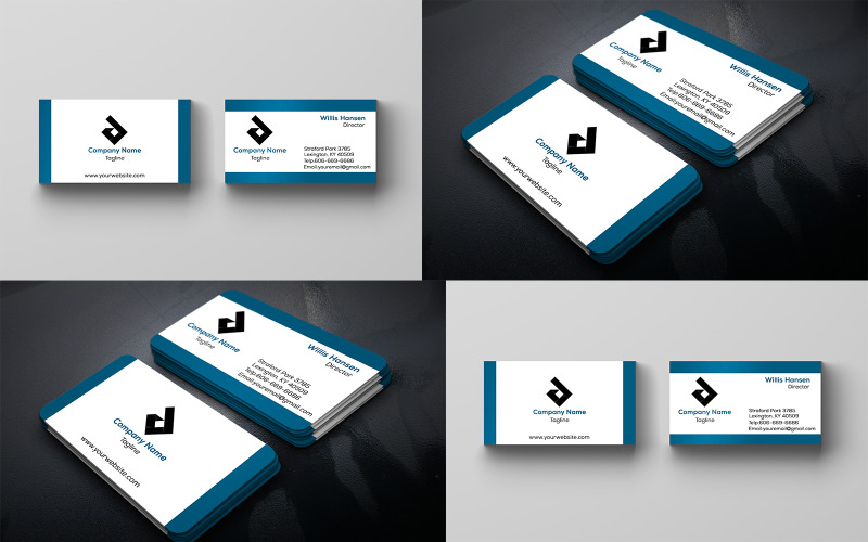 Carte de visite simple et attrayante - TemplateMonster