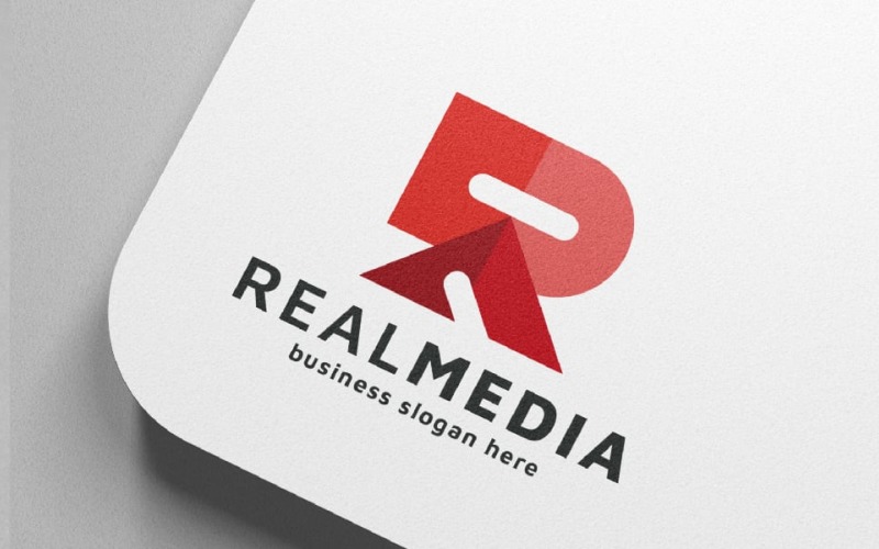 Real Media Letter R Pro Branding Logo - TemplateMonster