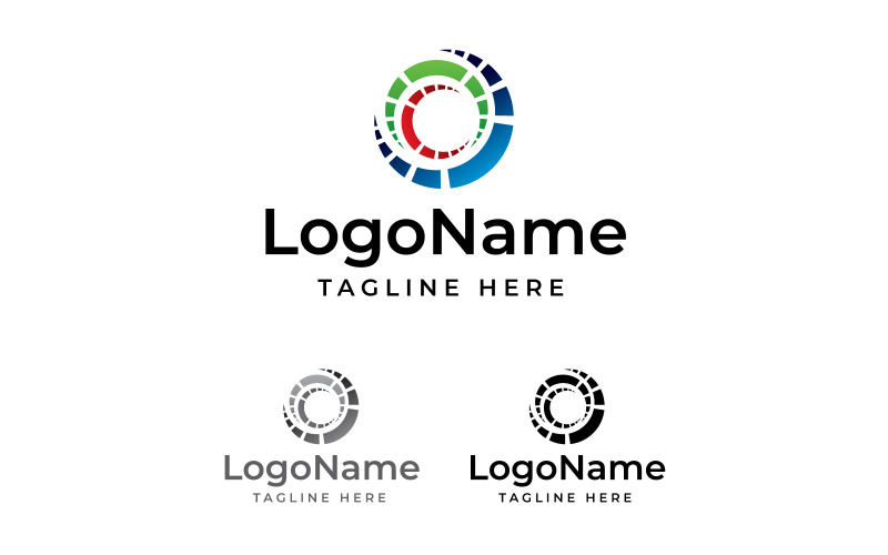 Creative Modern Swoosh Logo Icon Set. Business Consulting Vector ...