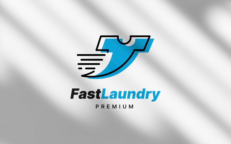 Fast Laundry logo designs template - LGV9 - TemplateMonster