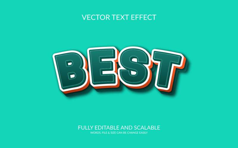 Meilleure Conception De Modèle Deffet De Texte Eps Vectoriel Modifiable