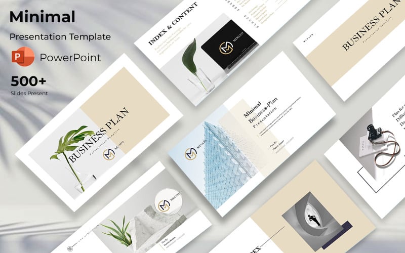 Modello di presentazione PowerPoint aziendale di Minato