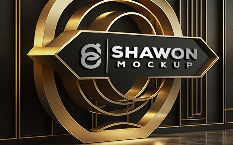 Luxury Logo Mockup Template #363900 - TemplateMonster