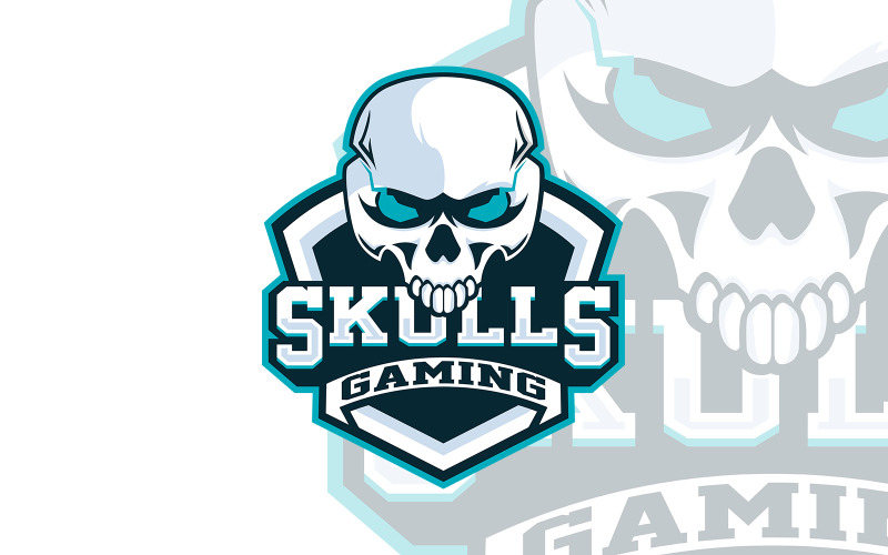 Szablon logo gry czaszki #364318 - TemplateMonster