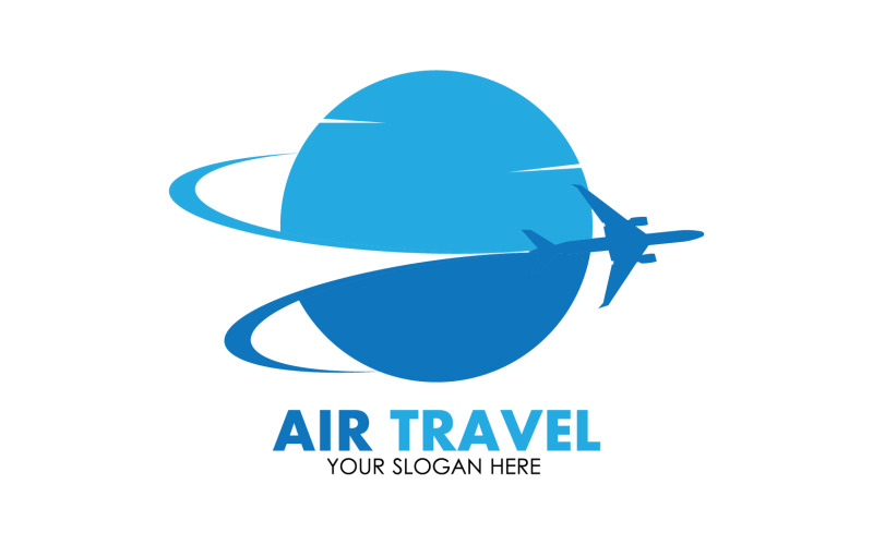 Airplane travel logo template vector v3 - TemplateMonster
