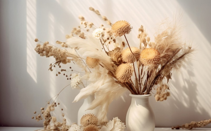 Flores Secas Bodegón Flora Blanca 73 - TemplateMonster