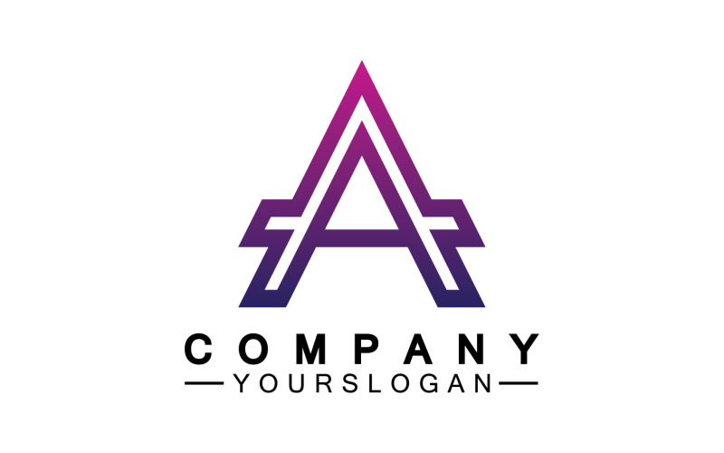 A initial letter template logo v6 #365031 - TemplateMonster