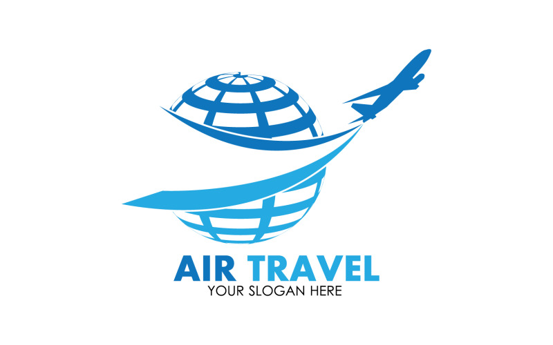 Airplane travel logo template vector v44 - TemplateMonster