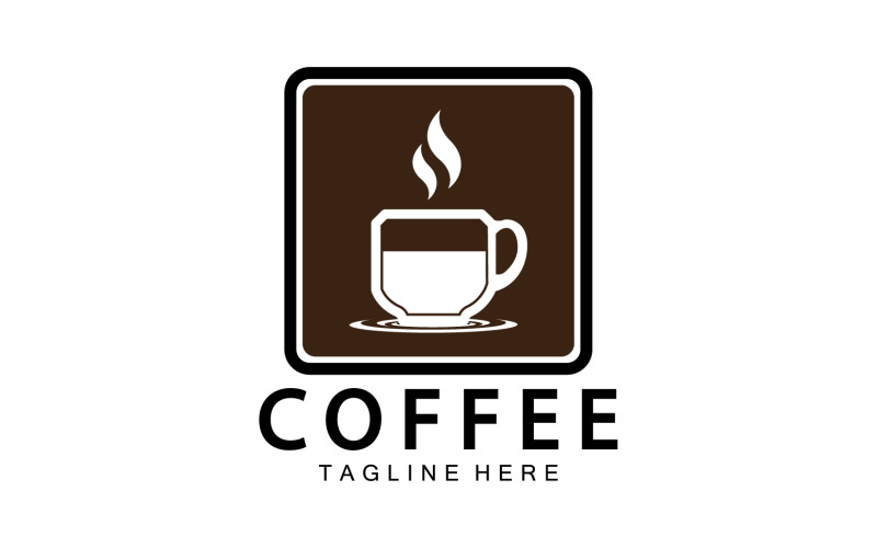 Coffee drink template logo vector v22 - TemplateMonster
