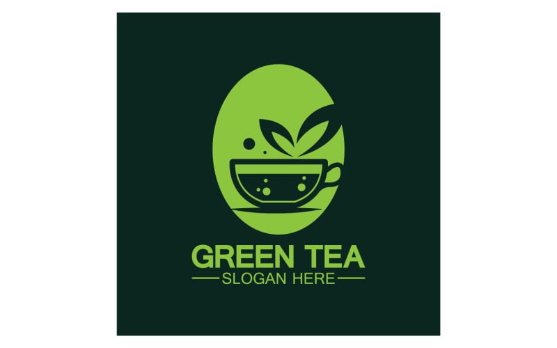 Green tea Health template logo v39 #365258 - TemplateMonster