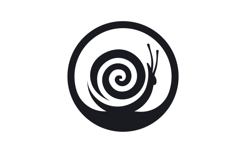 Modèle vectoriel de logo animal escargot v27