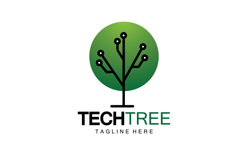 Tech tree template logo vcetor v11 #365565 - TemplateMonster