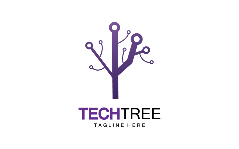 Tech tree template logo vcetor v29 #365598 - TemplateMonster