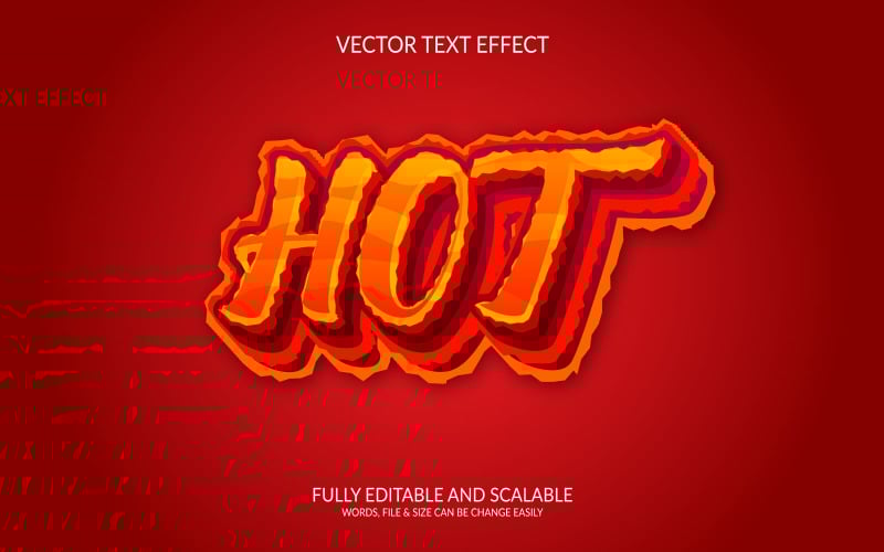 Hot 3d Editable Vector Eps Text Effect Template Design