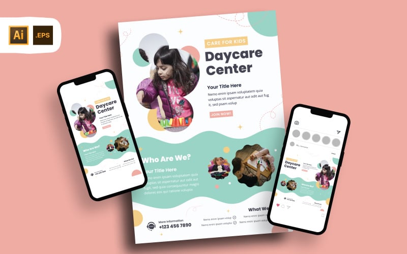 Day Care Center Flyer Template #365917 - TemplateMonster Day Care Center Flyer Template #365917 - TemplateMonster