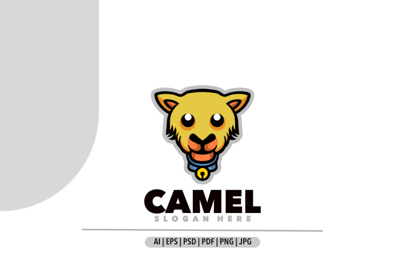 Camel head mascot logo design #366252 - TemplateMonster