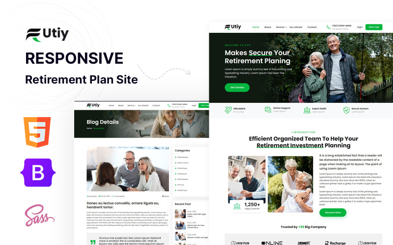 Retirement Planning Website Templates - 18 Best Retirement Planning Web ...
