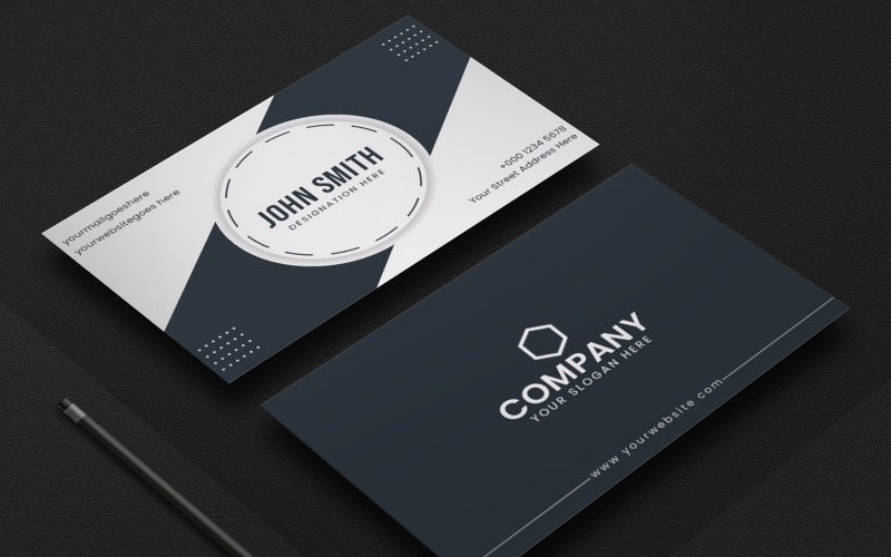 Creative Modern Business Card Layout - TemplateMonster