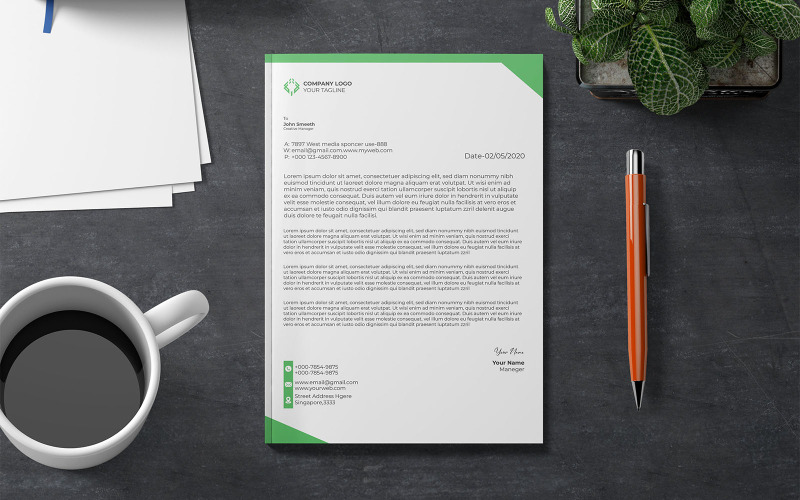 Membrete - Identidad corporativa Template_Free_01