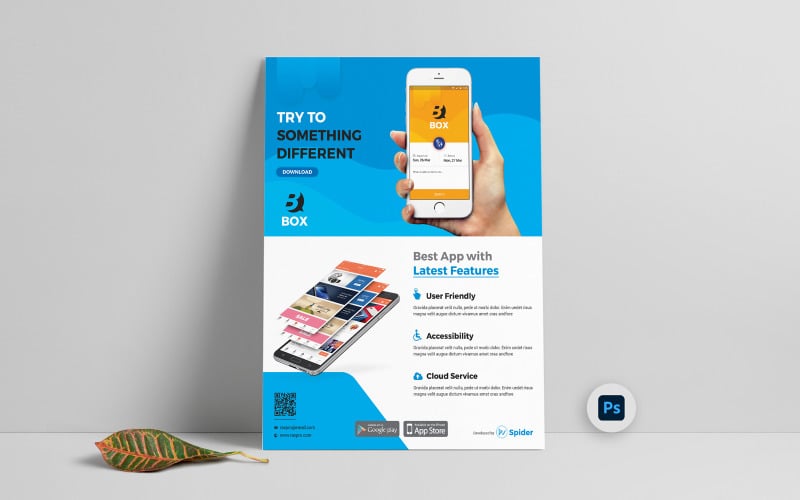 Mobile Promotional Flyer - Corporate Identity Template