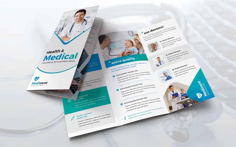 Medical Service Trifold Brochure #366820 - TemplateMonster