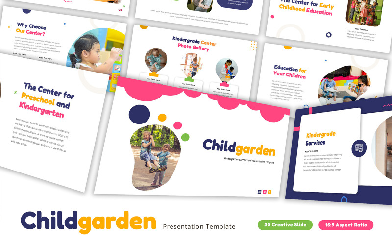Childgarden - Kindergarten PowerPoint Template