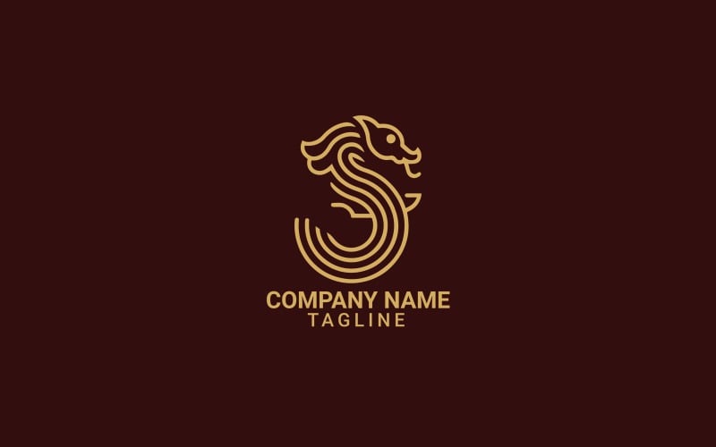 Dragon - S Harf Logosu, Modern Harf Logo - TemplateMonster