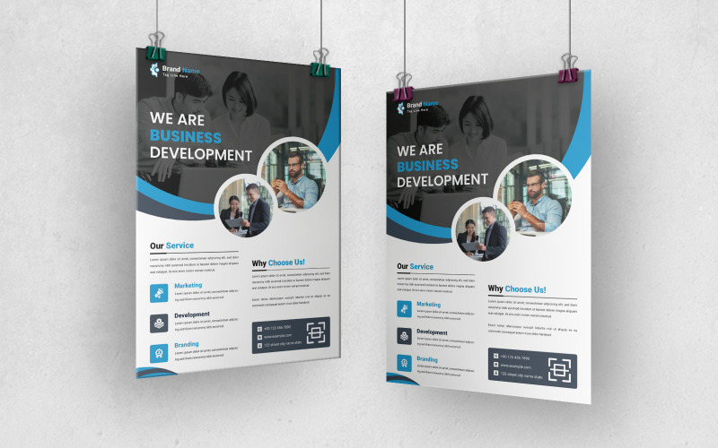 We Are Business Development Flyer Template - TemplateMonster