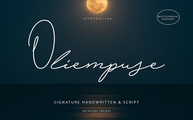 Oliempuse - Police de signature #367849 - TemplateMonster