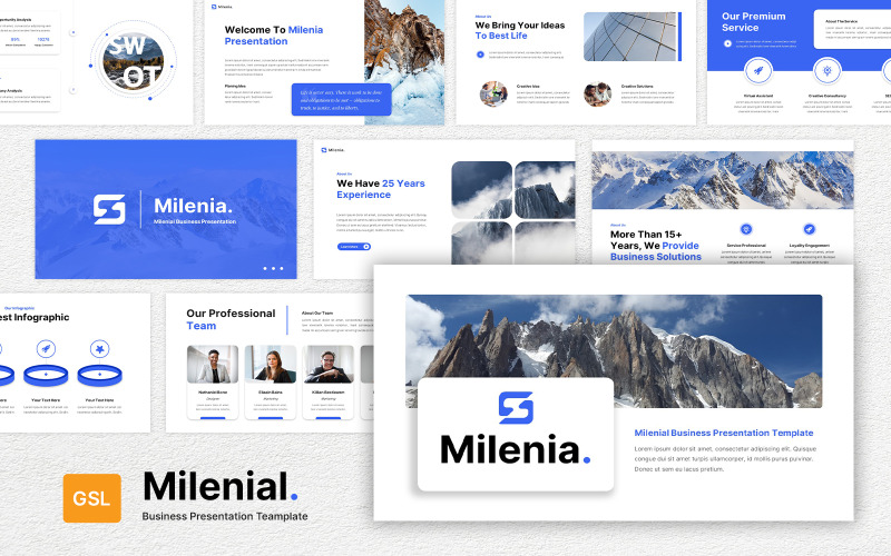 Milenial Business Presentation Google Slides Template