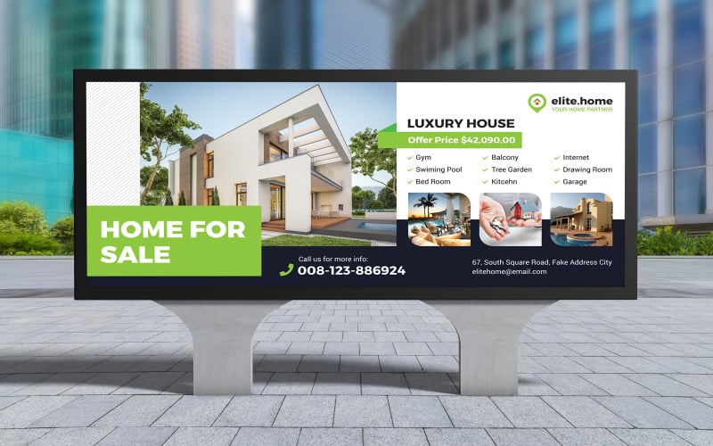 Real Estate Signage/Billboard #367922 - TemplateMonster